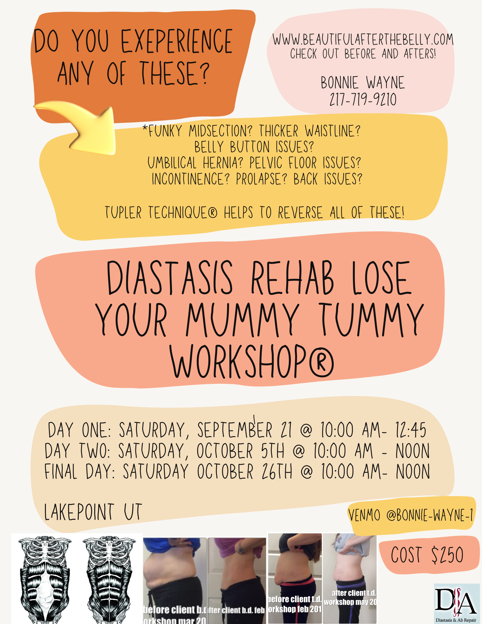 ALL NEW Before and After Pictures – DIastasis Recti and Waist Size down ...